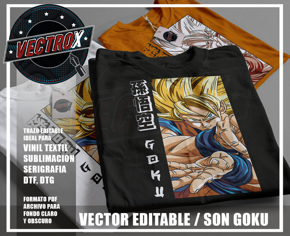 Vector Editable - Son Goku