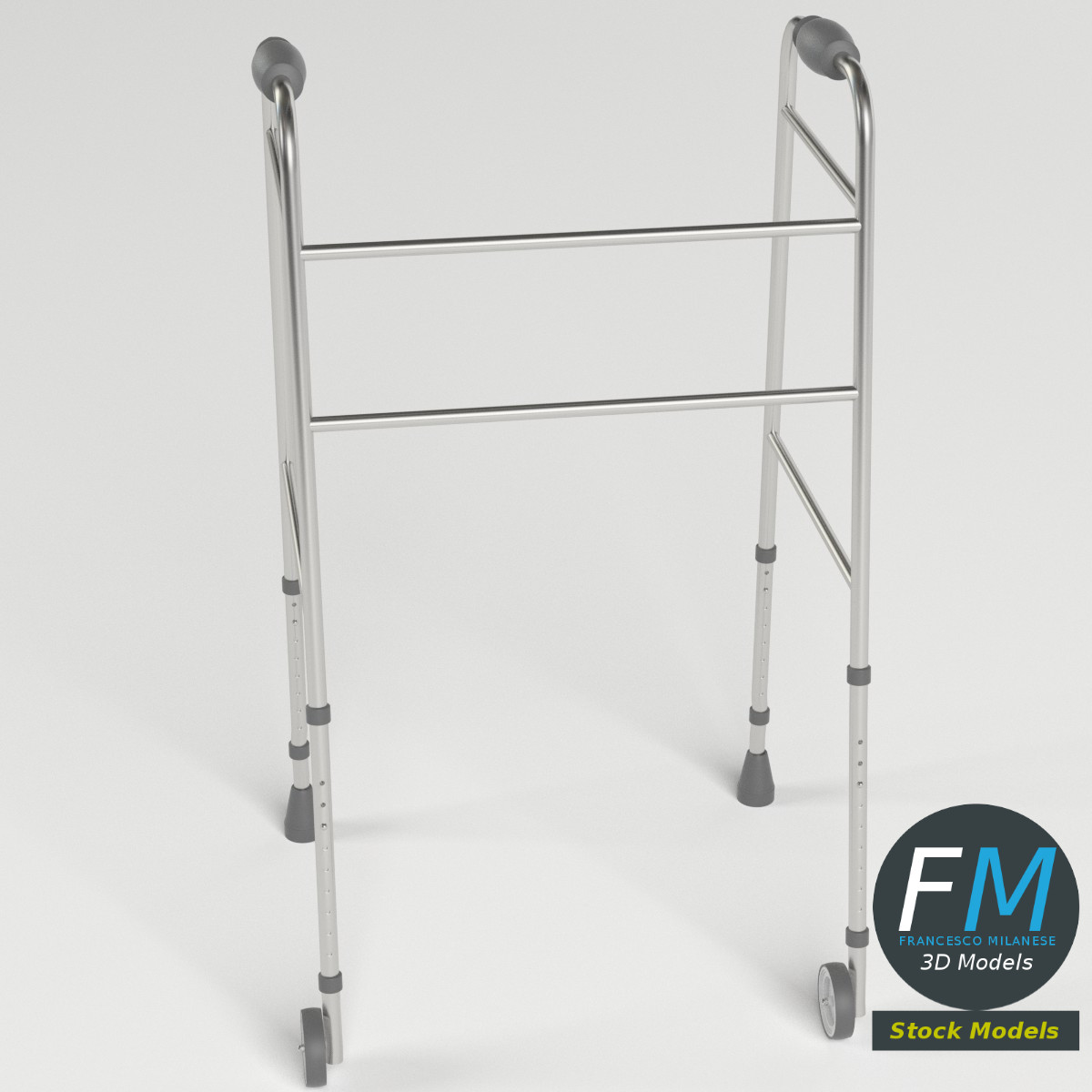 3D MODEL - Front-wheeled walker