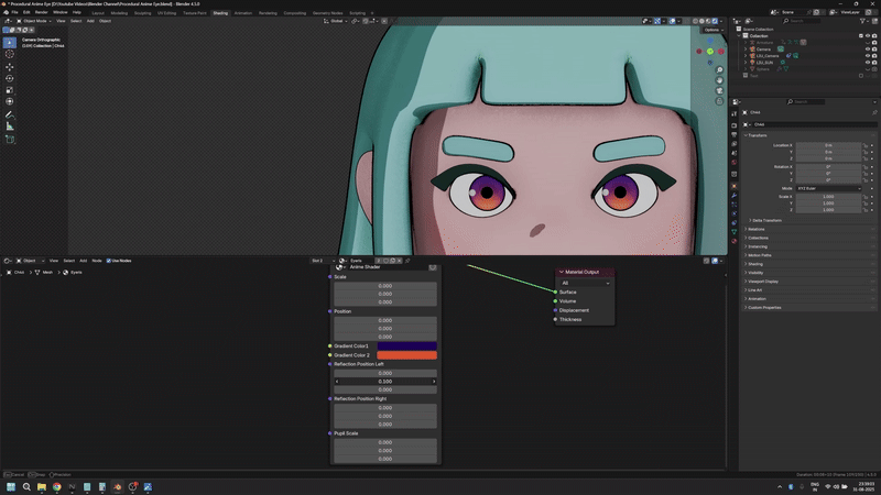 Blender Anime Eye Shader – Procedural Toon Eye Material (Eevee & Cycles ...