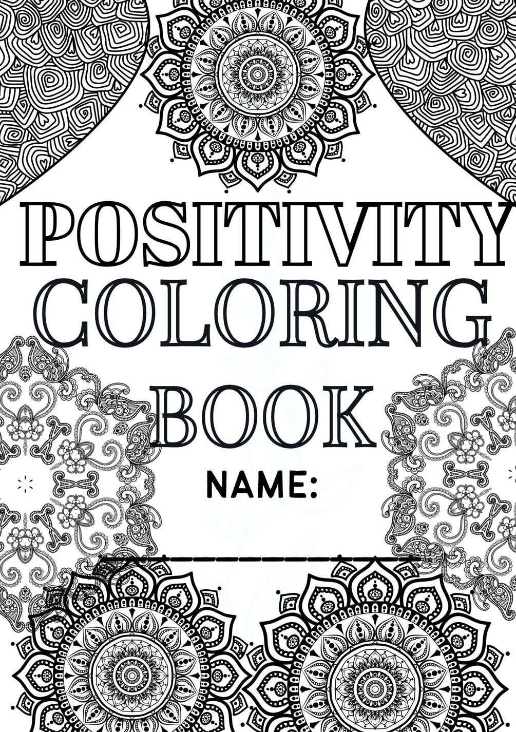 Positive Affirmations Coloring Book (Digital Download)