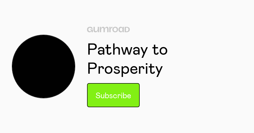 Pathway to Prosperity