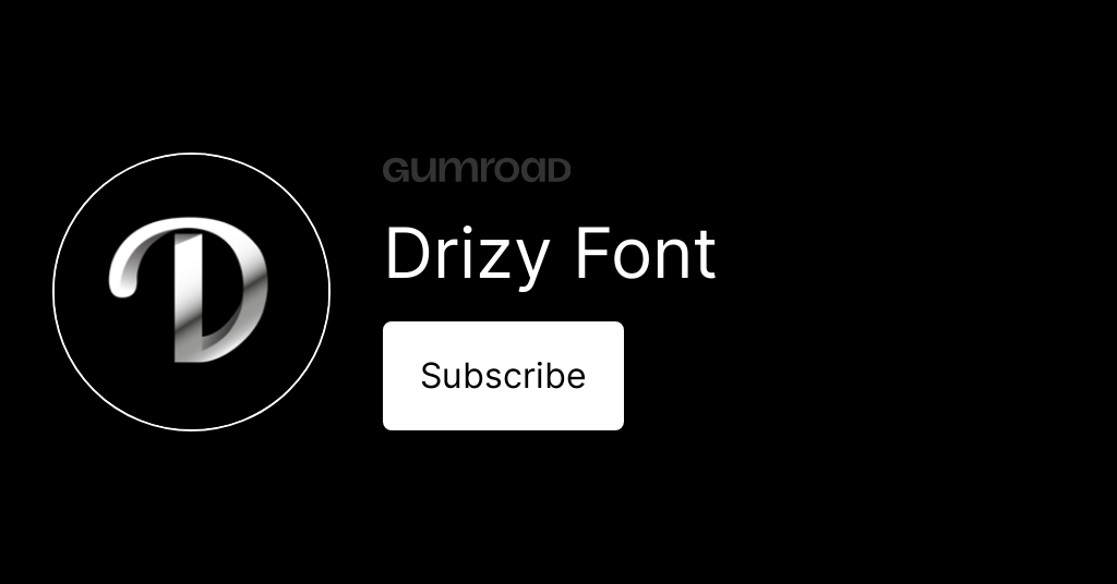 Drizy Font