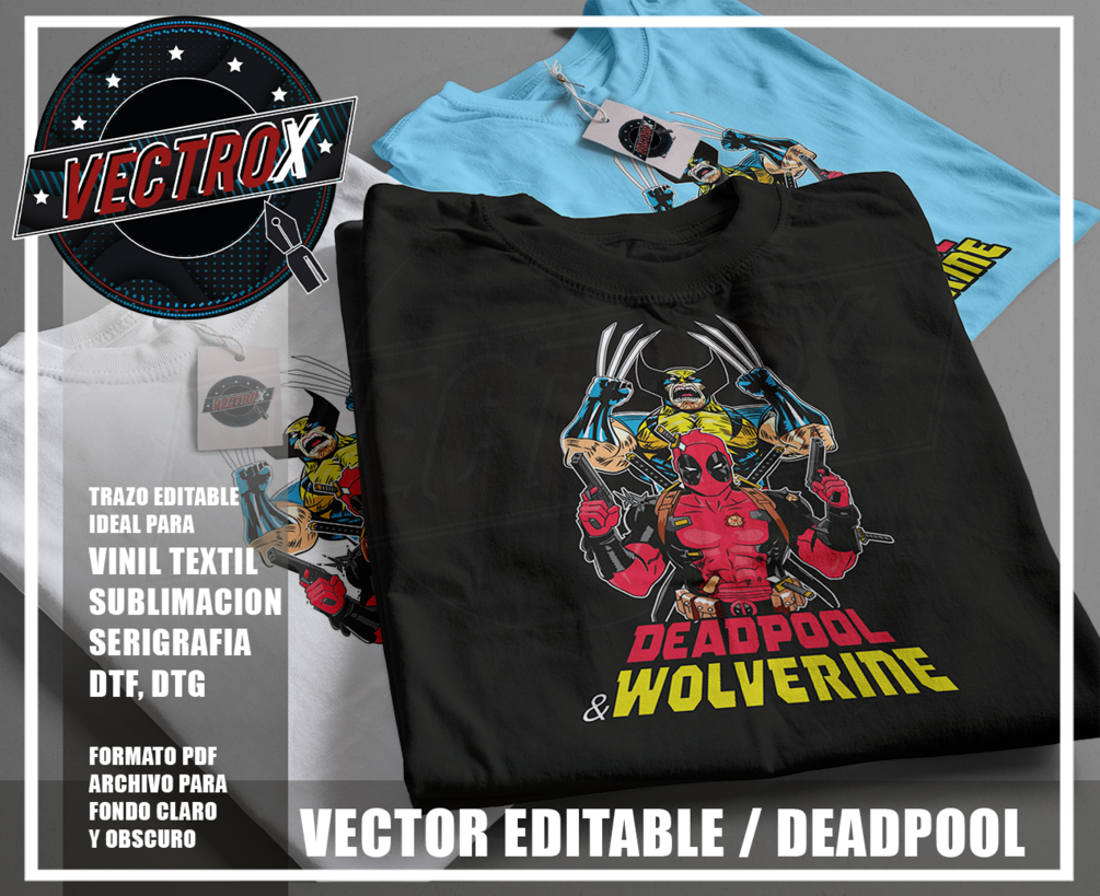 Vector Editable - Deadpool