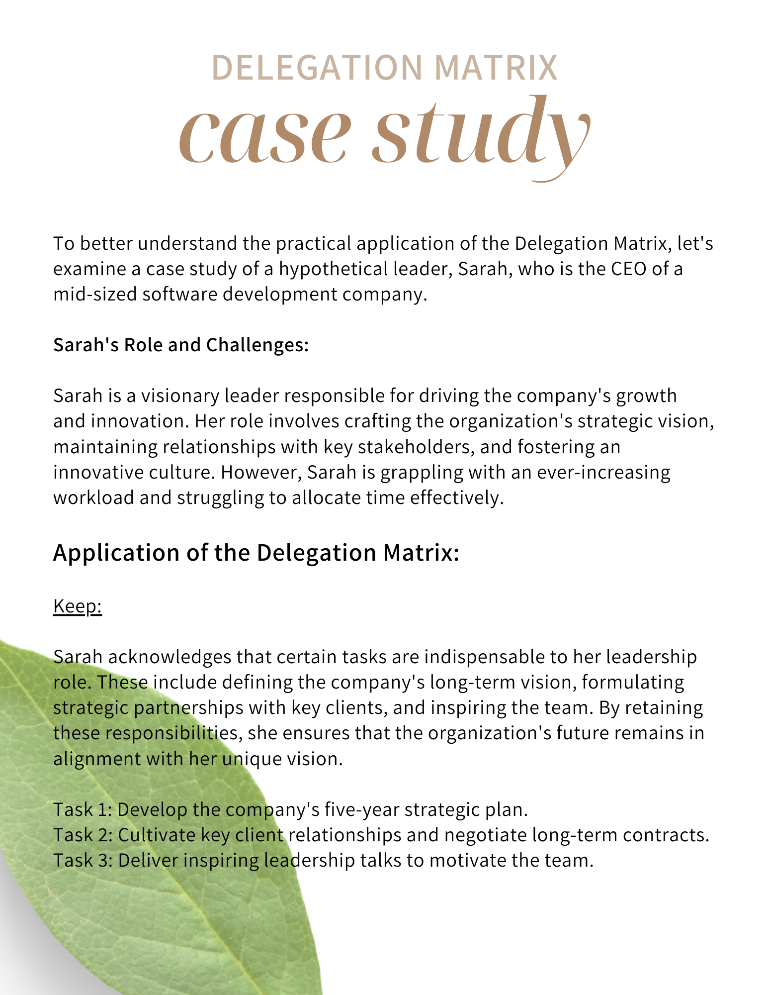 Learn to Delegate - The Delegators Guide