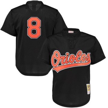 Cal Ripken Jr. Baltimore Orioles Black Throwback Batting Practice Jersey