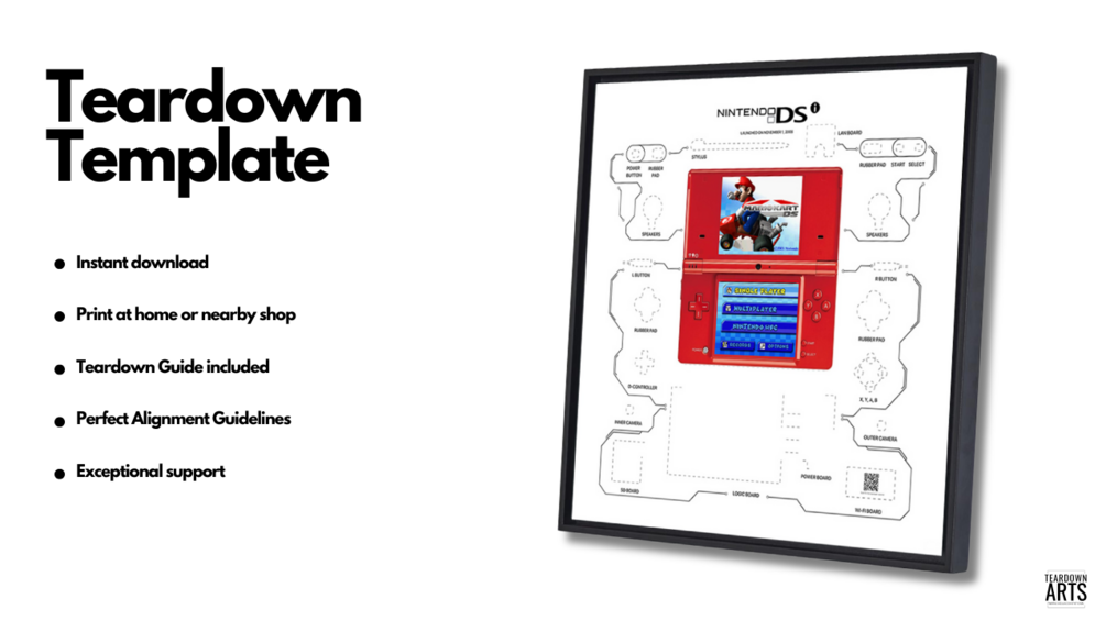 Nintendo DSi Original Teardown Template Download
