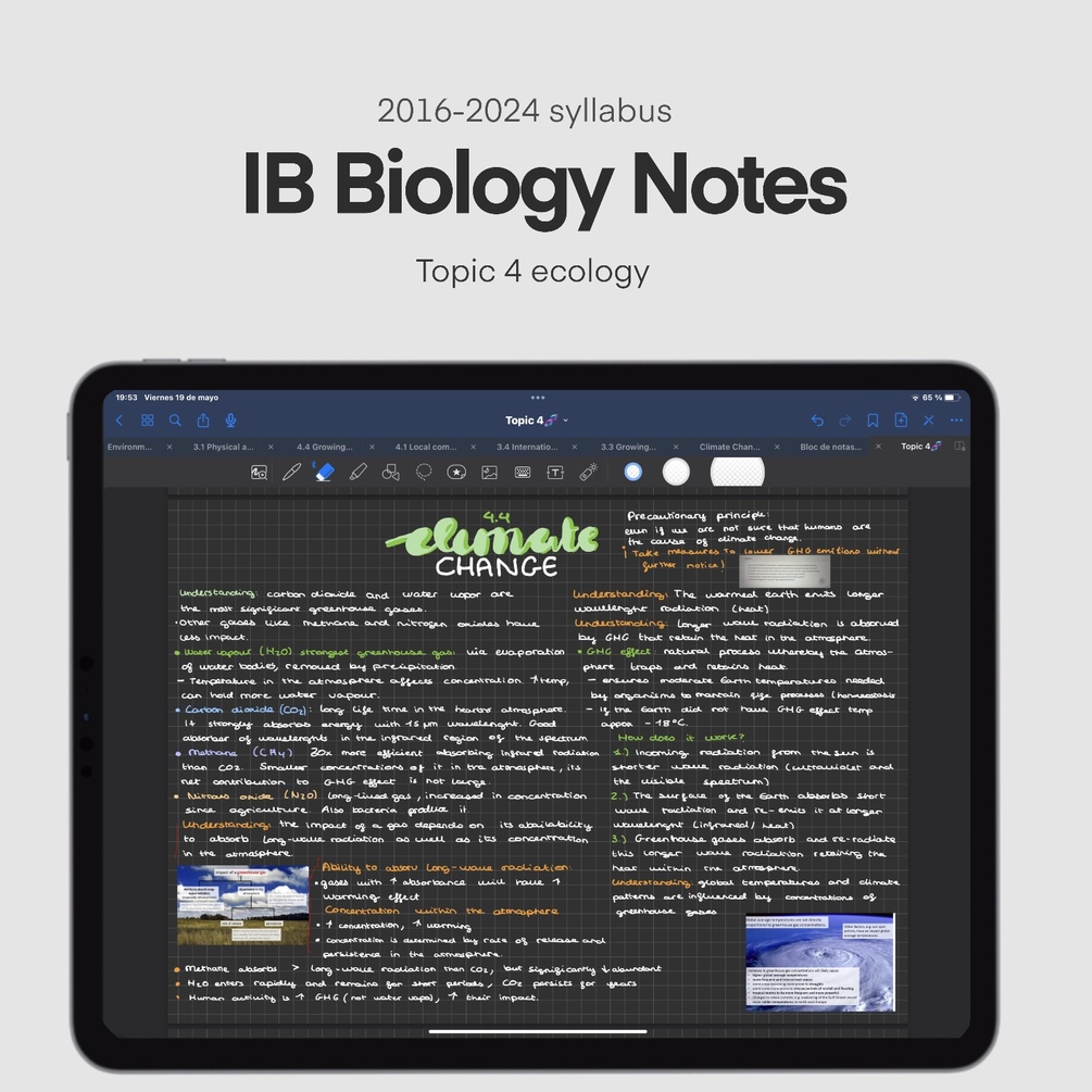 IB Biology Topic 4 Notes HL|SL