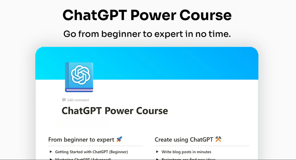 ChatGPT Power Course