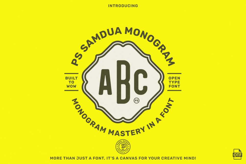 3 Letter Monogram Maker - PS Samdua