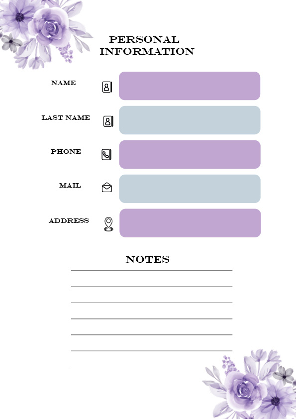 Daily planner purple, Weekly planner purple, Monthly planner purple ...