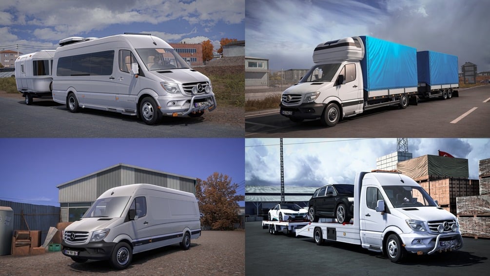 Mercedes Sprinter Megamod- 1.47x V2[ETS2-ATS] - Gaming ModdinG