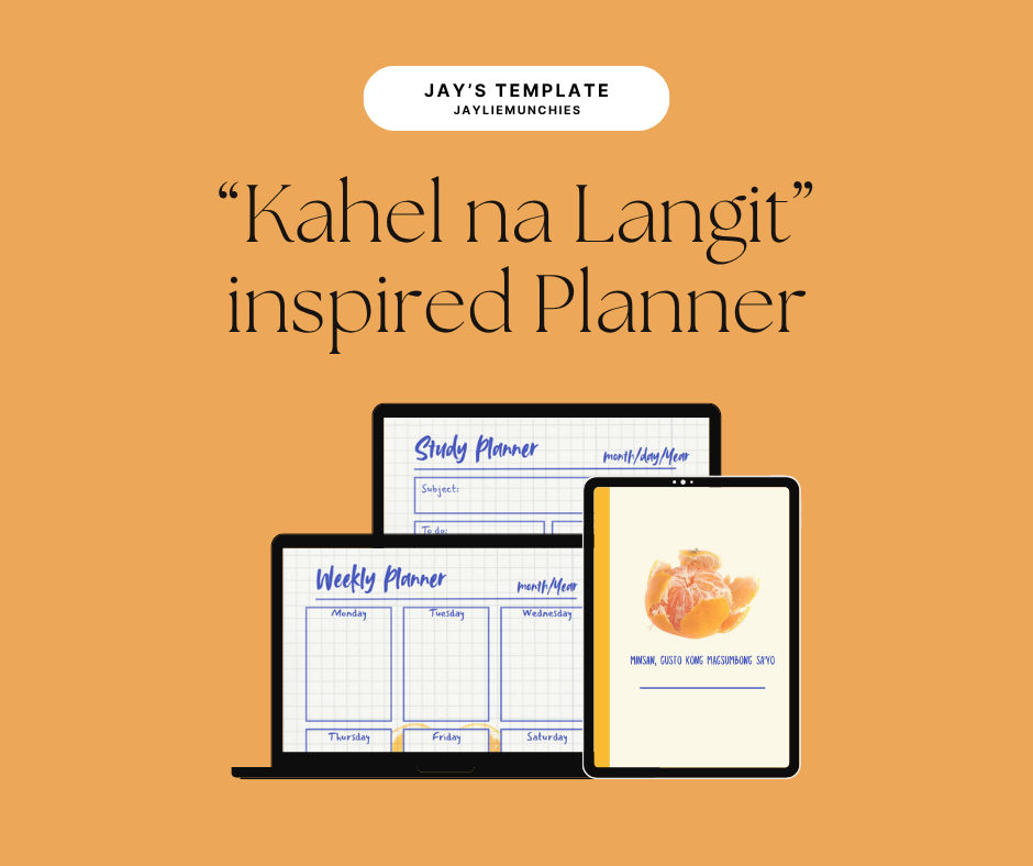 Digital Orange Planner (A4 size)