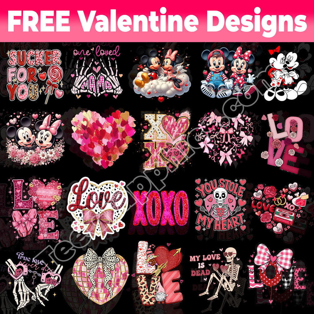 FREE Valentine's Day T Shirt Designs