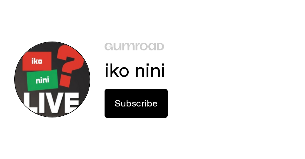 iko nini