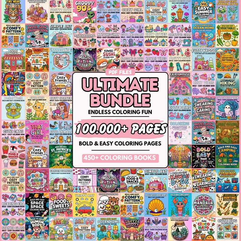 1000+ Coloring Books & 50+ Coloring Bundle Mockup Templates