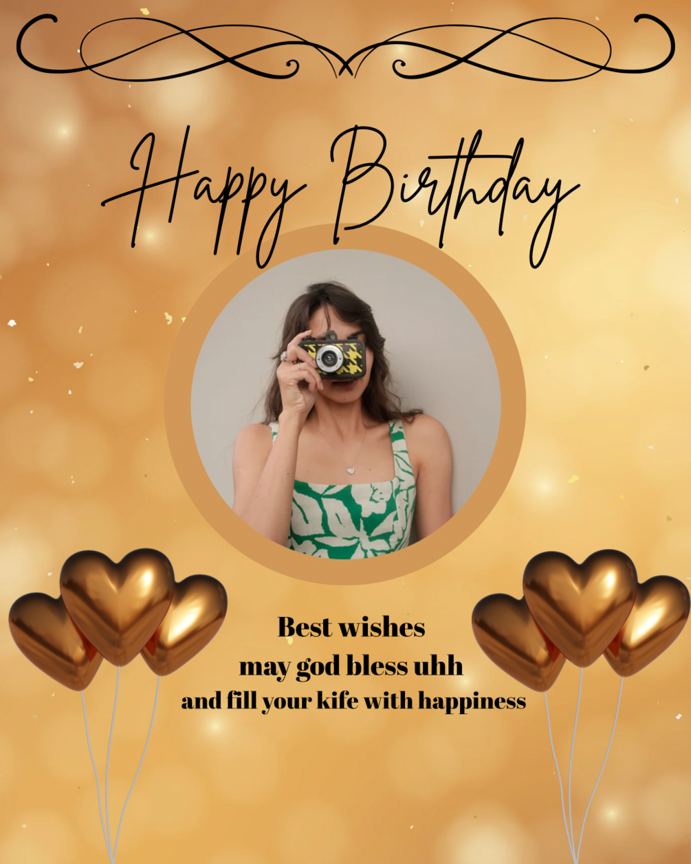 minimal birthday template