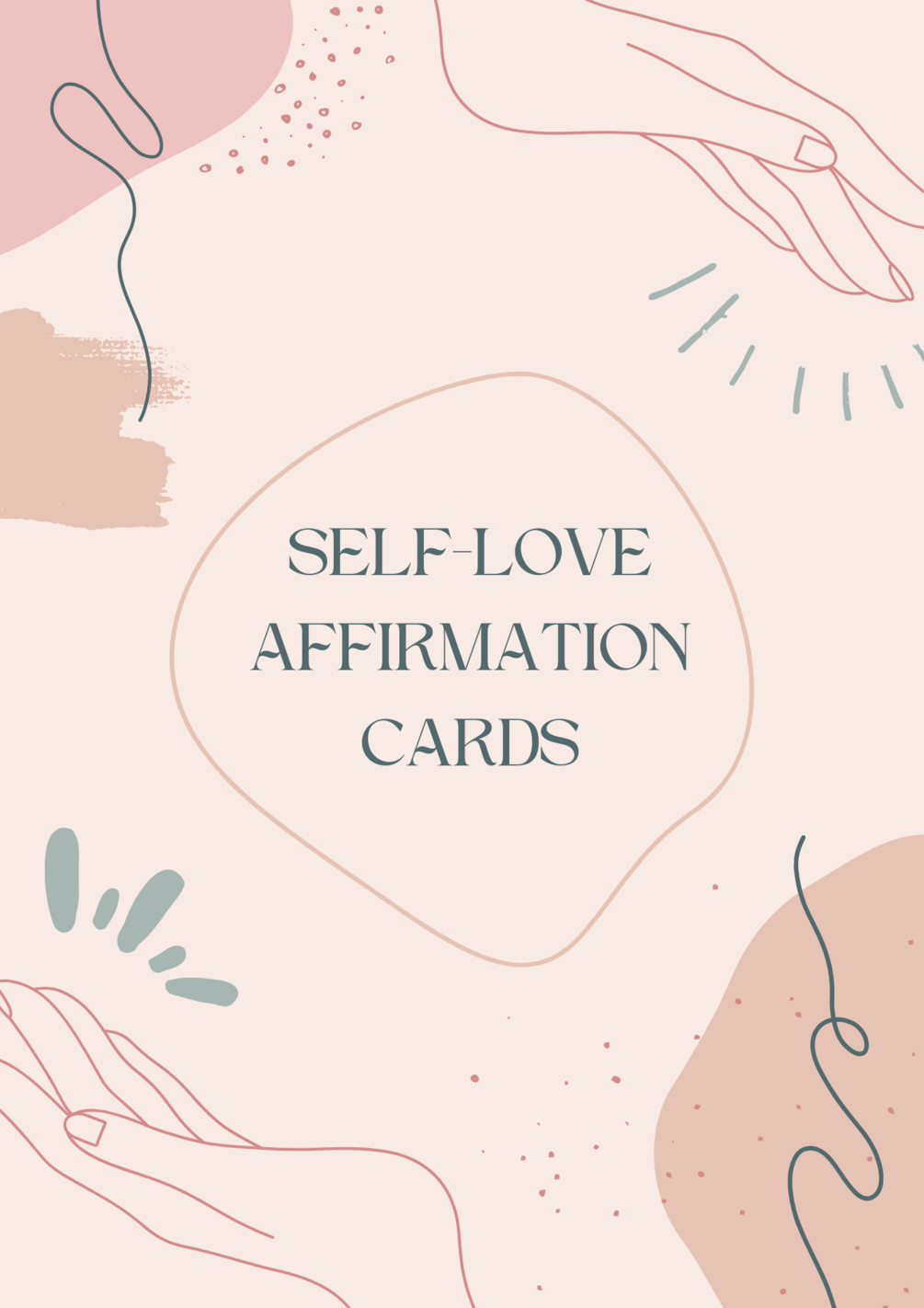 Self-love affirmation cards.
