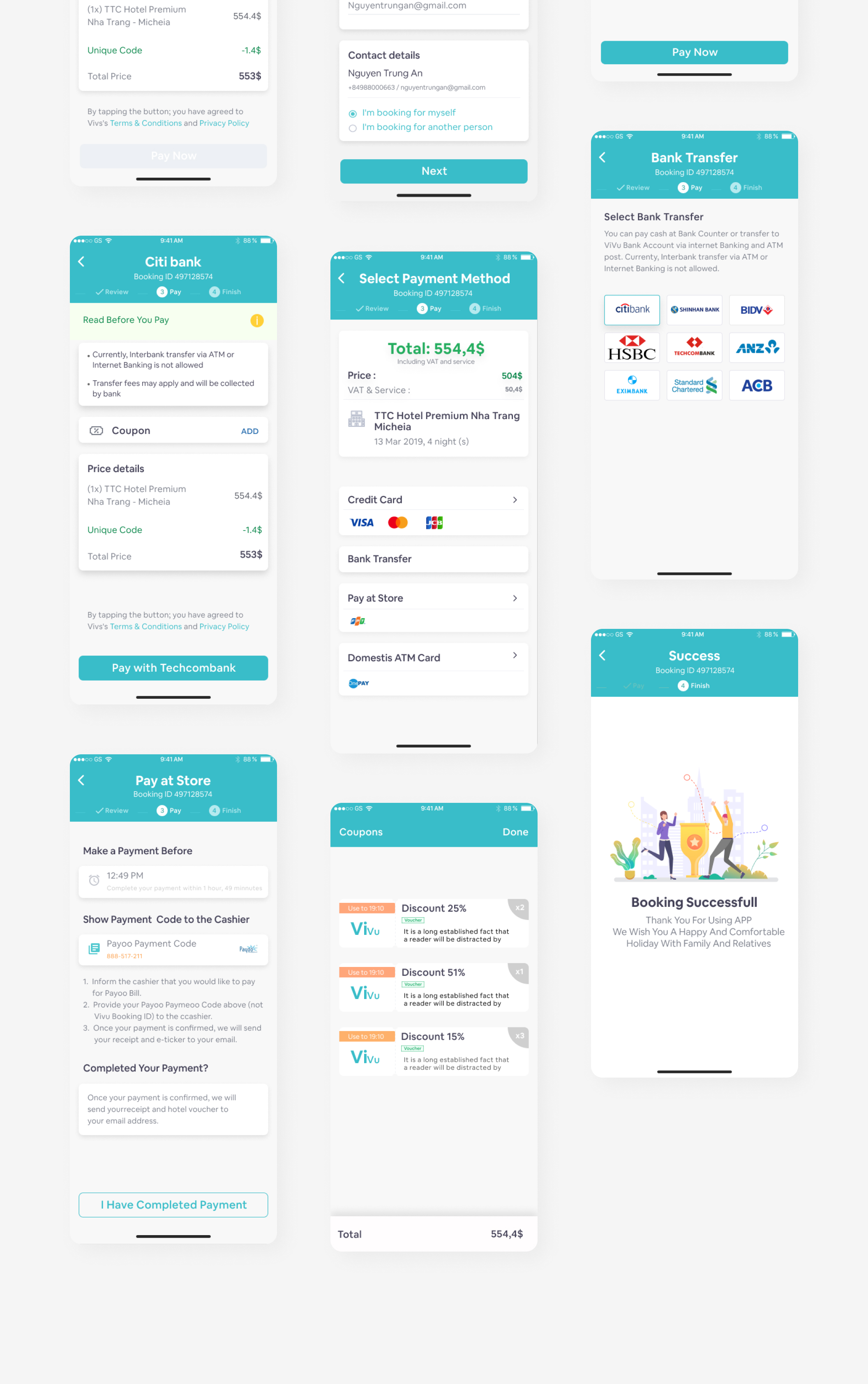 ViVu - Hotel Booking App UI Kit