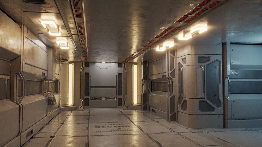 Game-ready Sci-Fi Modular Kit