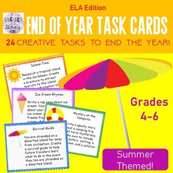 End of Year Task Cards