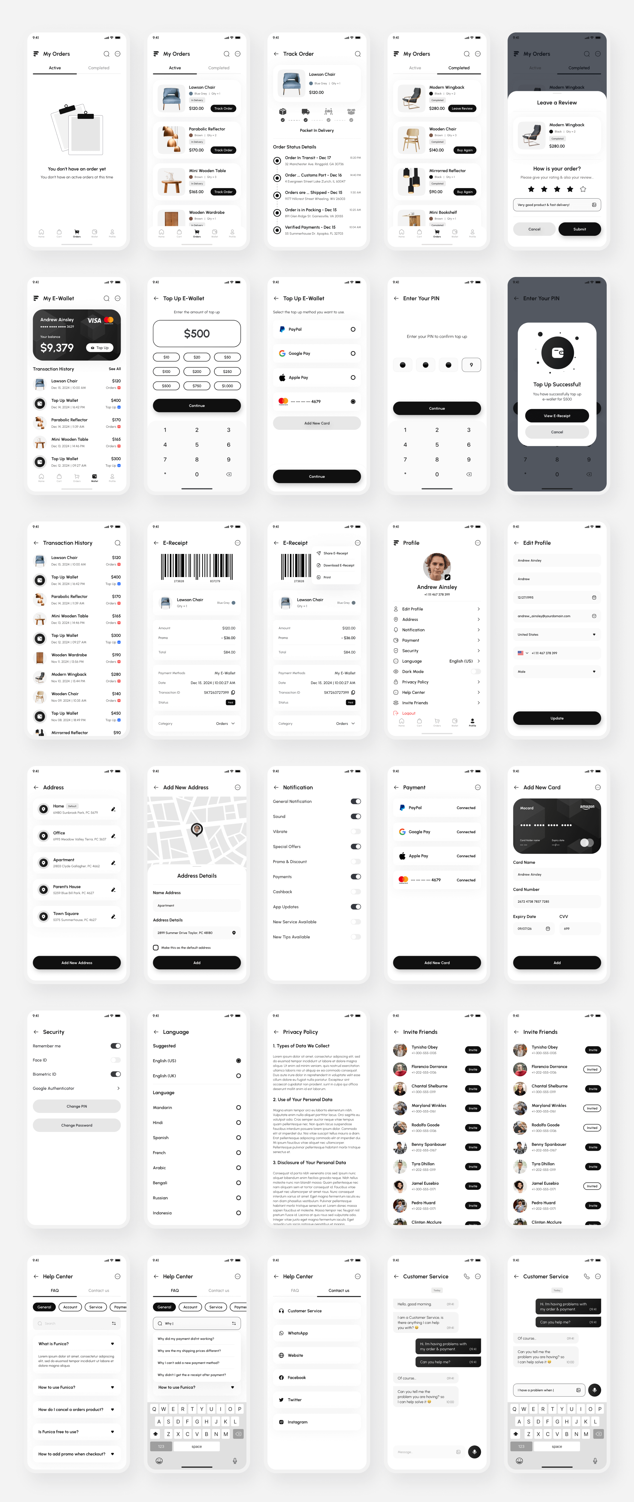 Furnia - Furniture ECommerce App React Native Expo Ui Kit