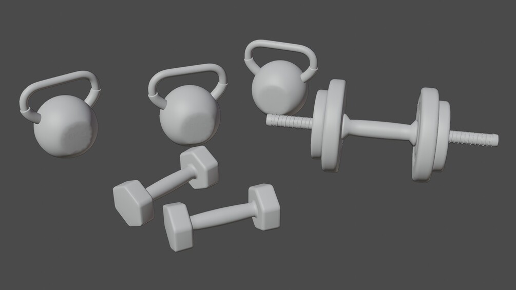 Dumb Bell 3D Model Collection