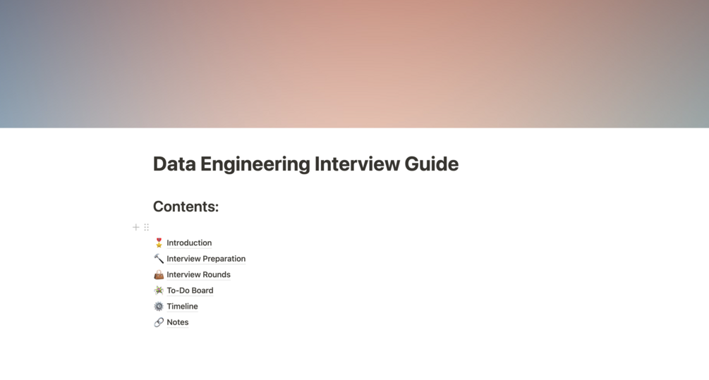 Data Engineering Interview Guide