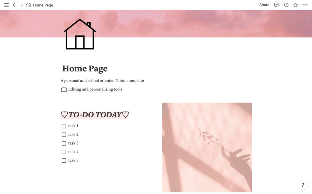 Pastel Pink Template