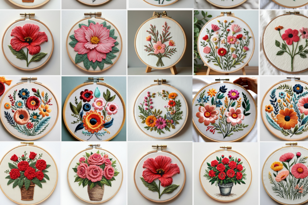 WHOLE SHOP Bundle, Floral Hand Embroidery Pattern Collection, Current ...