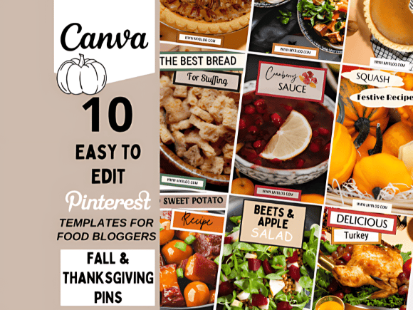 Pinterest Template for Canva Fall