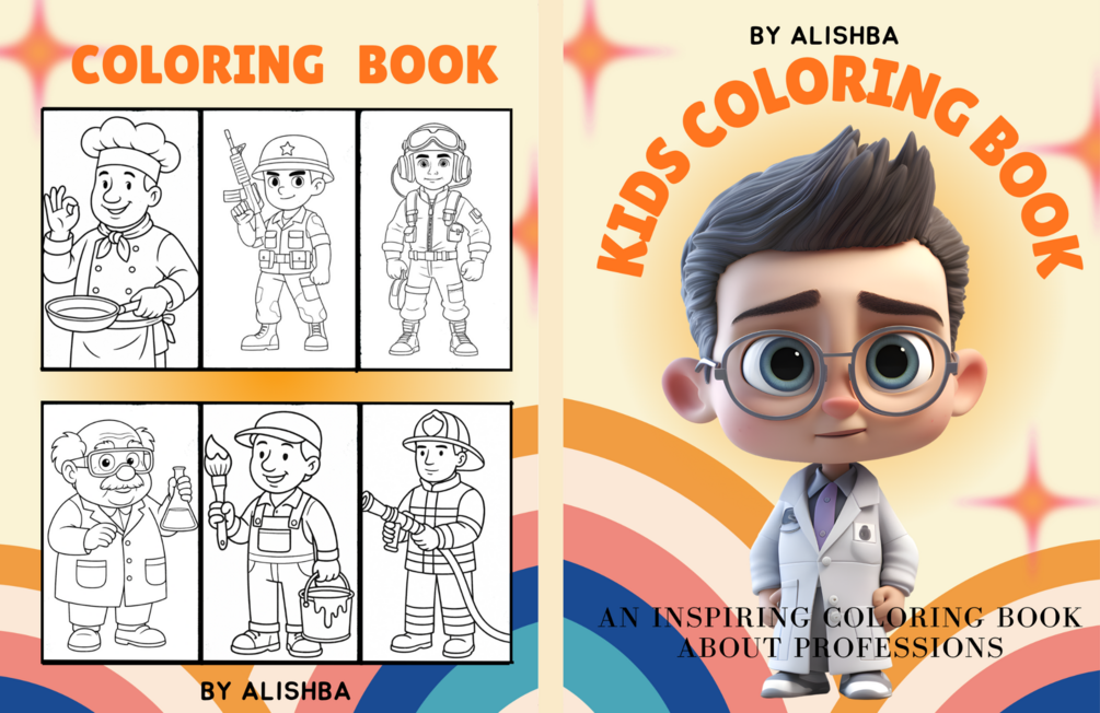 Professions Coloring Book