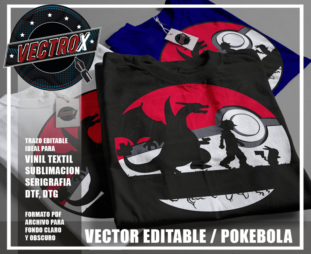 Vector Editable - Pokebola
