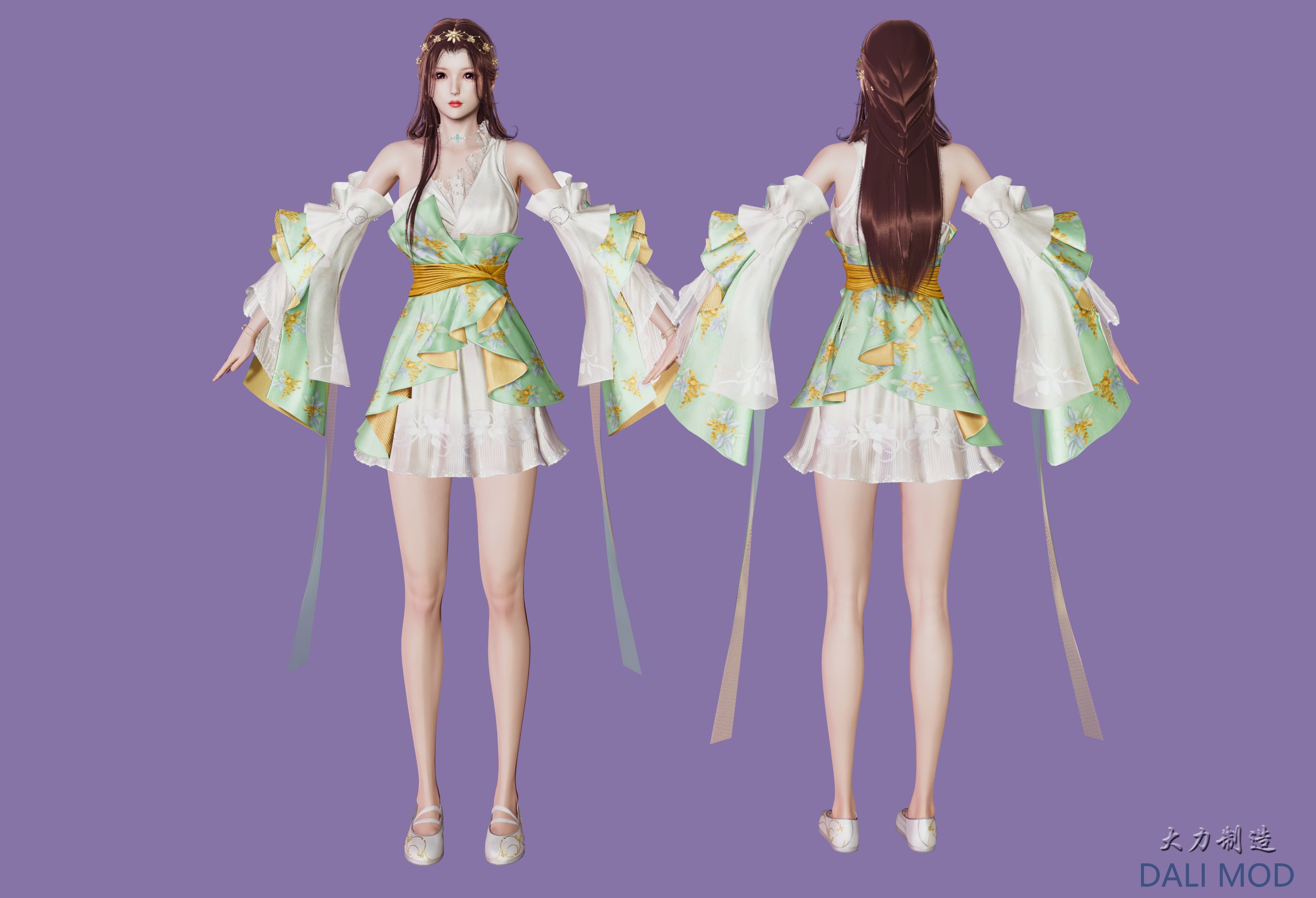 042 - HS2（HoneySelect2）+AI（AI-Syoujyo）MOD 通用-大力-芳丛 附带模特