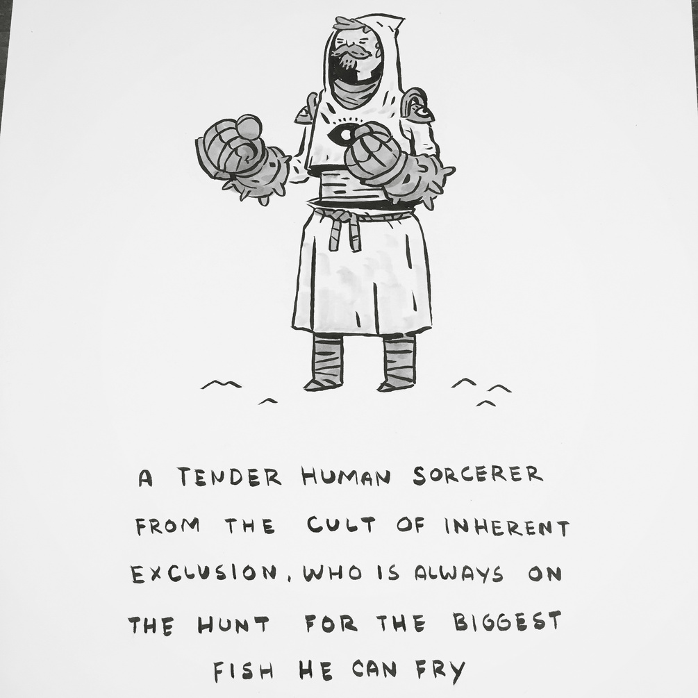 A Tender Human Sorcerer - Original