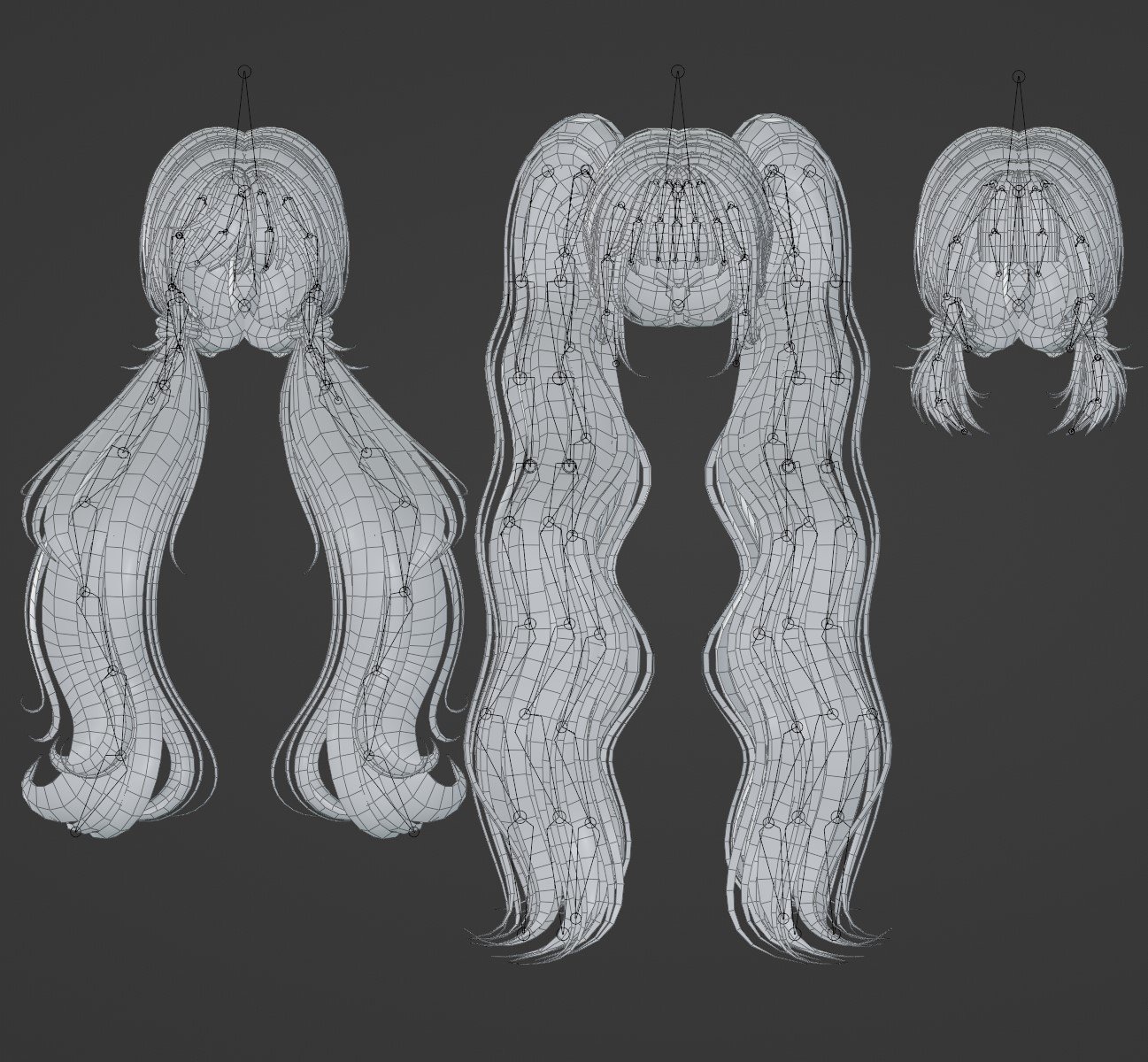 Pigtail Hair Pack for VRChat