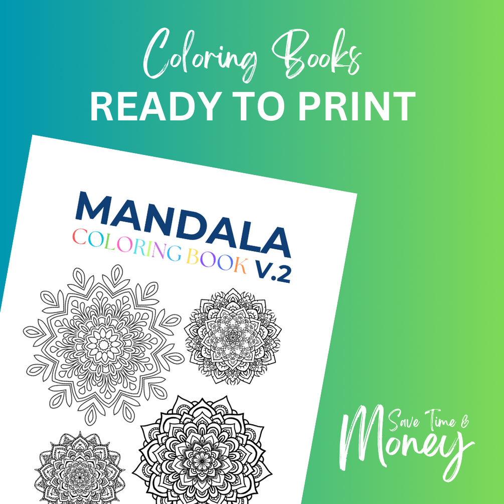 Printable Mandala Coloring Book Version 2