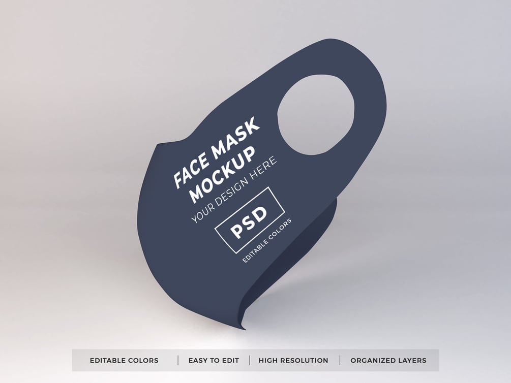 Face mask Mockup Vol 10
