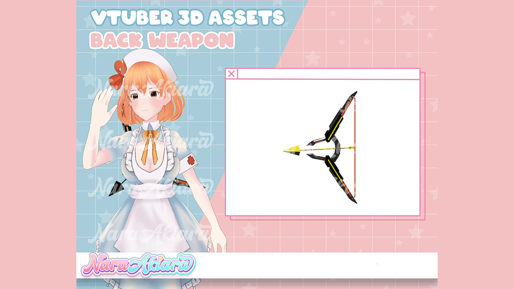 3D Vtuber Assets Voidshock Weapon Vroid Commission, 3D assets ready to ...