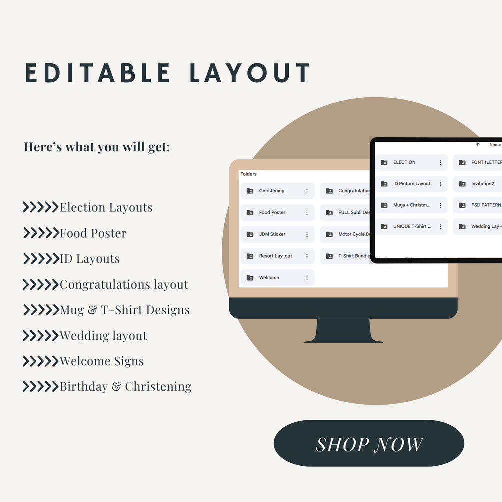 Christening, and Birthday Invitation Template/Layout