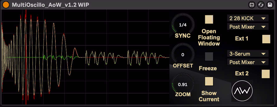 MultiOscillo [M4L] - Sample Accurate Signal Visualizer