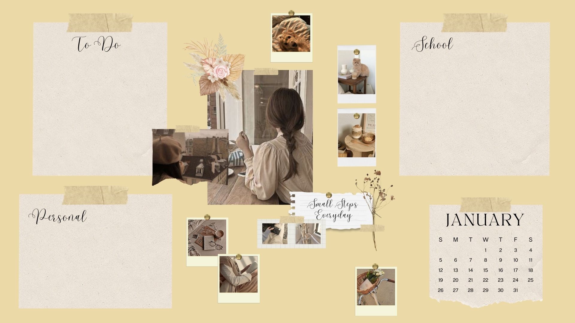 Desktop Wallpaper and Organizer (2024 and 2025 Calendar)