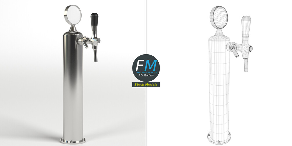 3D MODEL - Single beer tap