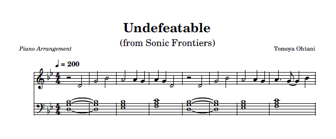 Undefeatable - Sonic Frontiers
