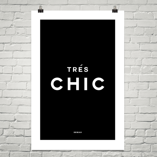 Tres Chic Print in Jumbo Size - 24x36"