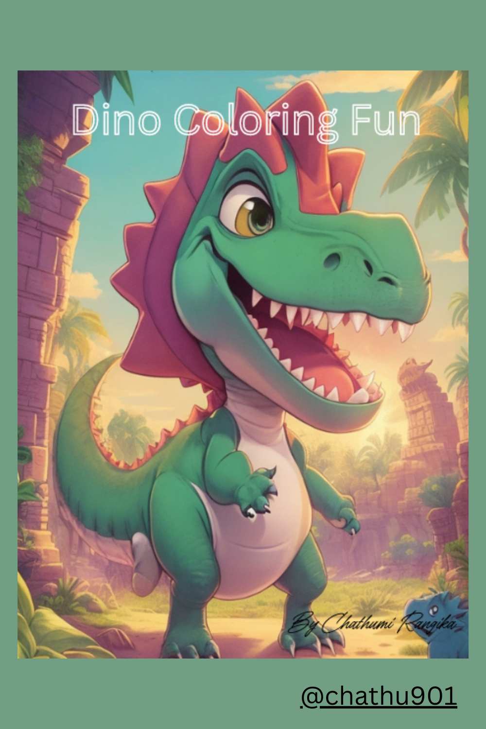 🦕🌋 Dive into a Prehistoric World of Coloring Adventure with "Dino ...