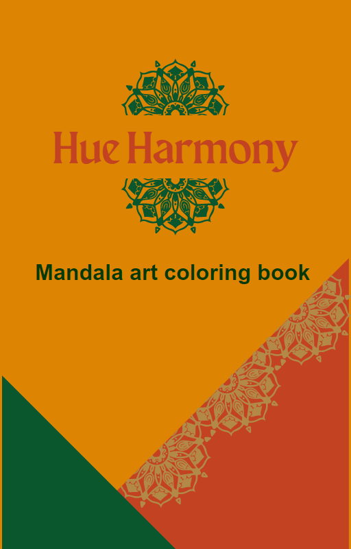 Hue Harmony- Mandala colouring book
