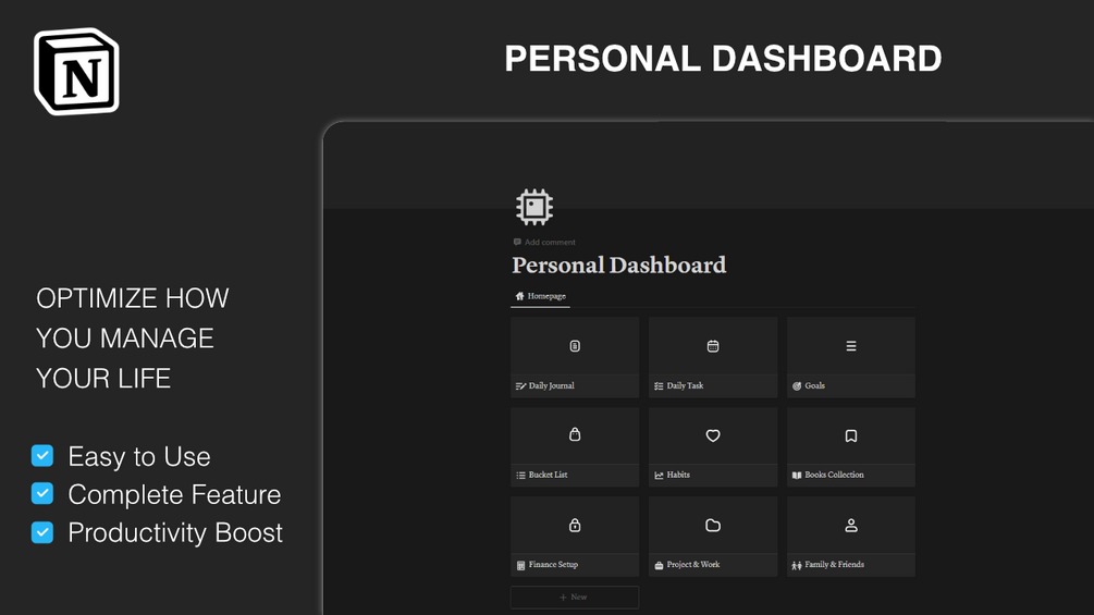 NOTION PERSONAL DASHBOARD LAUNCHING!!! - Enos Sopacuaperu