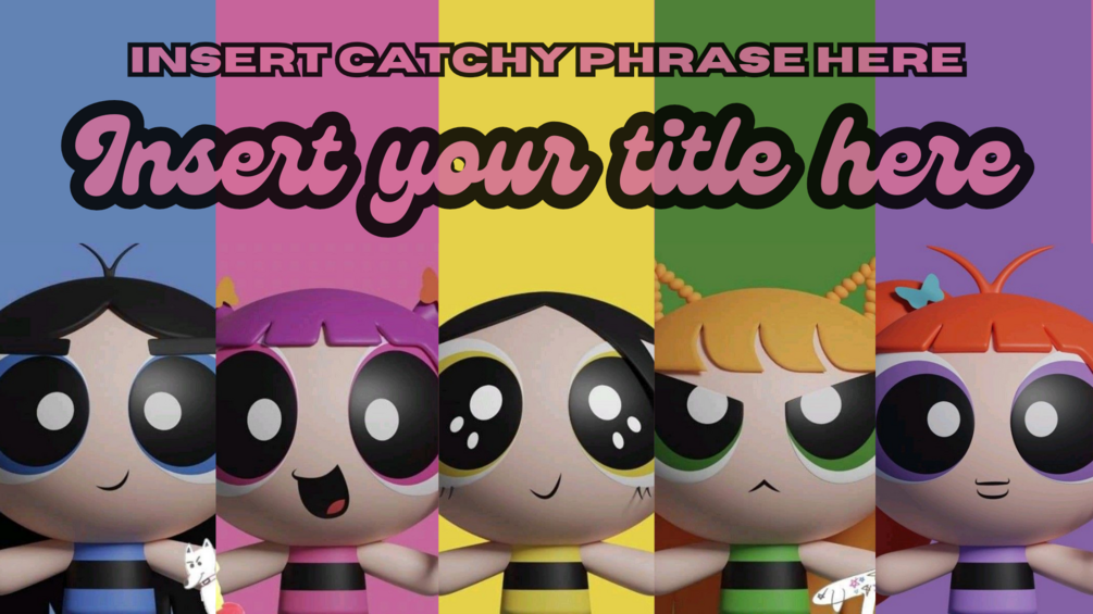 NEWJEANSXPOWERPUFF GIRLS PPT TEMPLATE