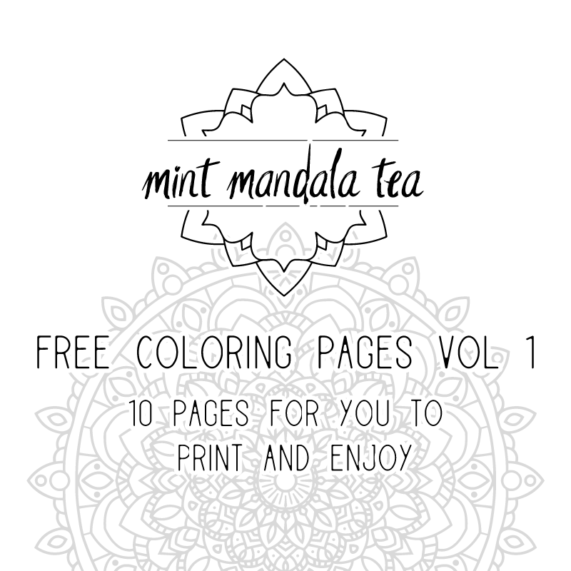 Mint Mandala Tea Freebie Pages Vol 1
