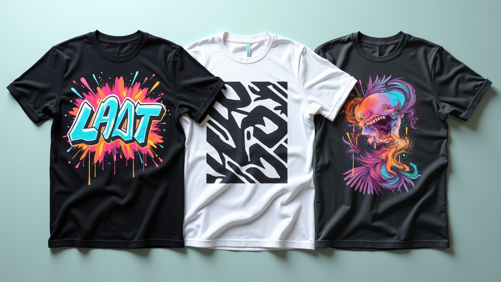 Bulk Custom T-Shirt Design Art for Your Merch or Streetwear